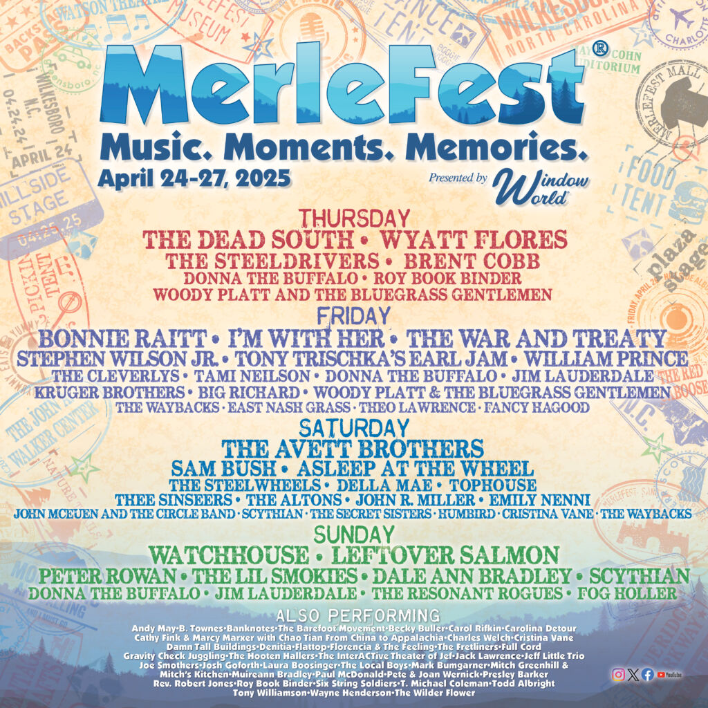 MerleFest Shares Full Lineup for April 24-27, 2025 Event - MerleFest
